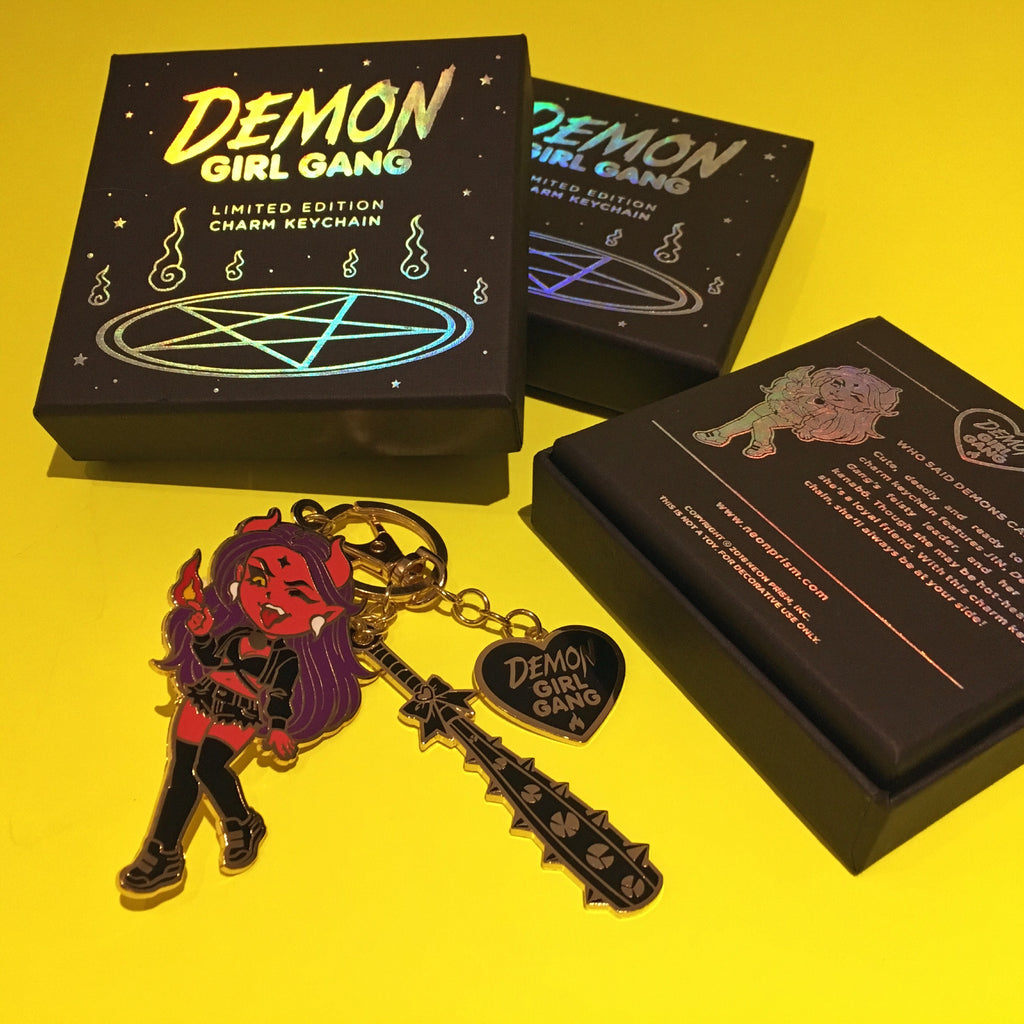 Jin Demon Girl Gang Keychain – Jen Bartel