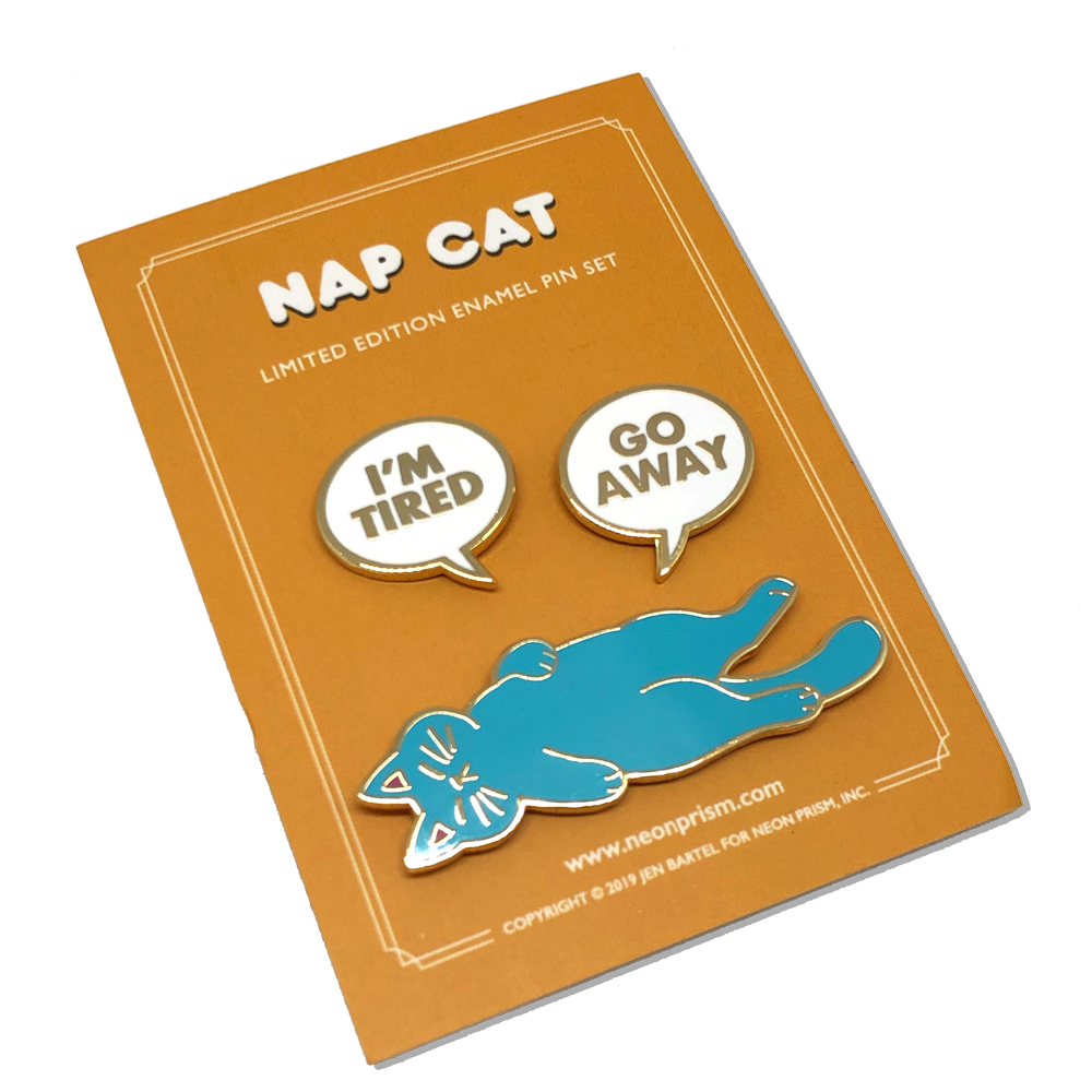Nap Cat Pin Set – Jen Bartel